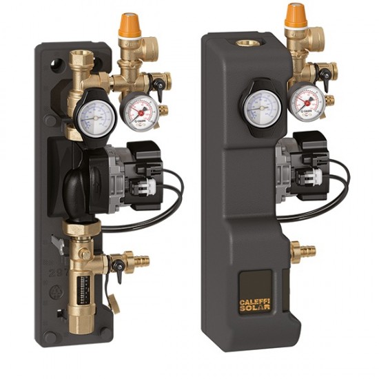 Помпена група CALEFFI SOLAR 3/4" с помпа UPM3 15-75 GRUNDFOS 8-30L/MIN ...