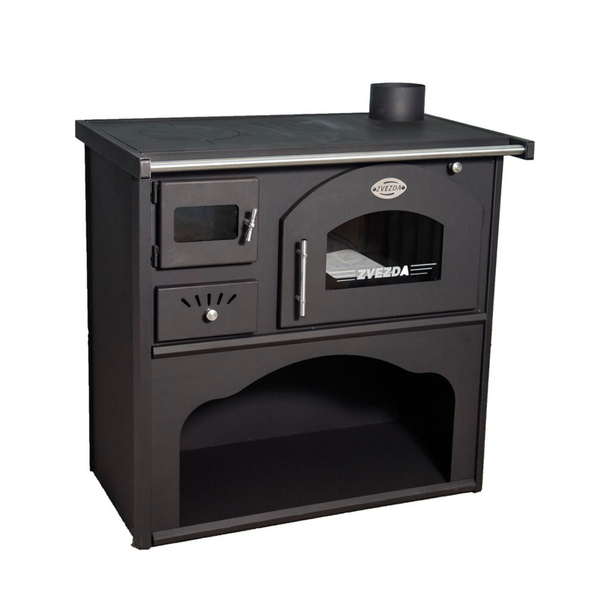 Готварска печка на дърва Звезда Класик GFS Дясна 5.9kW - Balkanenergy.bg