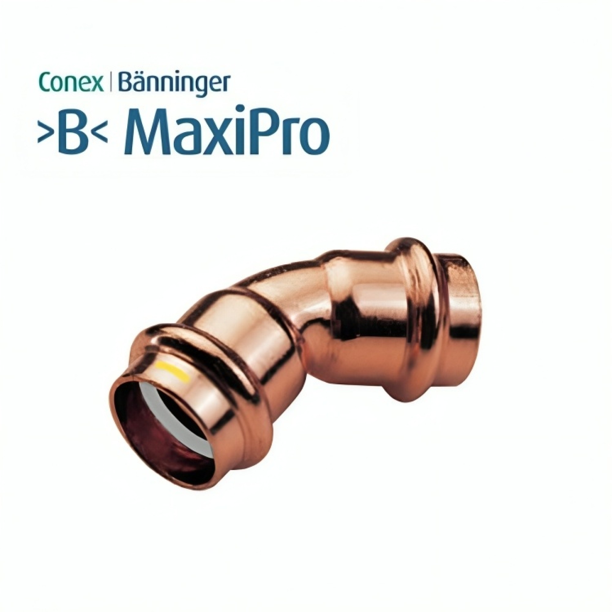 Коляно 45° Conex Banninger 3/4", медни прес фитинги за климатизация ...