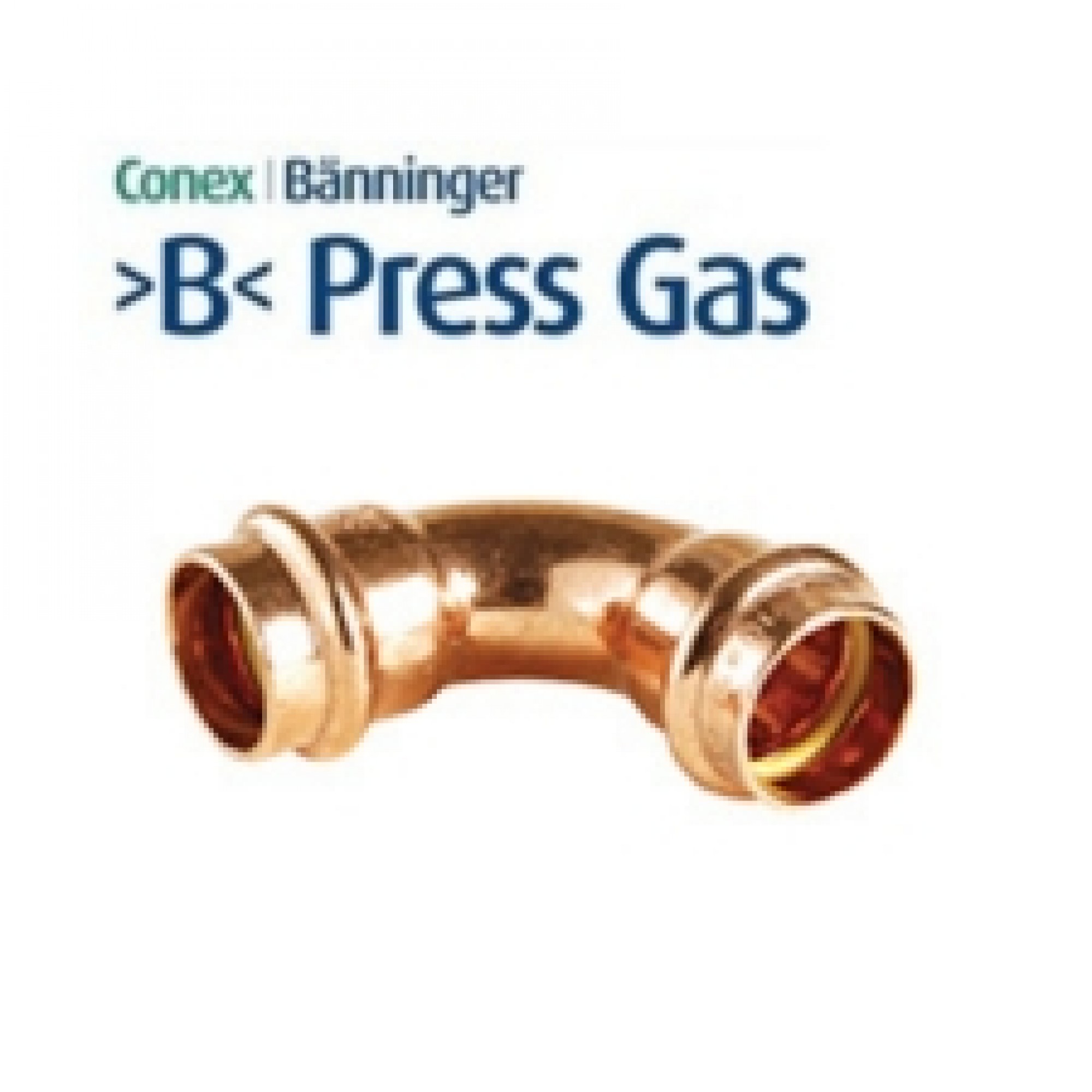 Коляно 90° Conex Banninger Ф22, медни прес фитинги за газ - Balkanenergy.bg