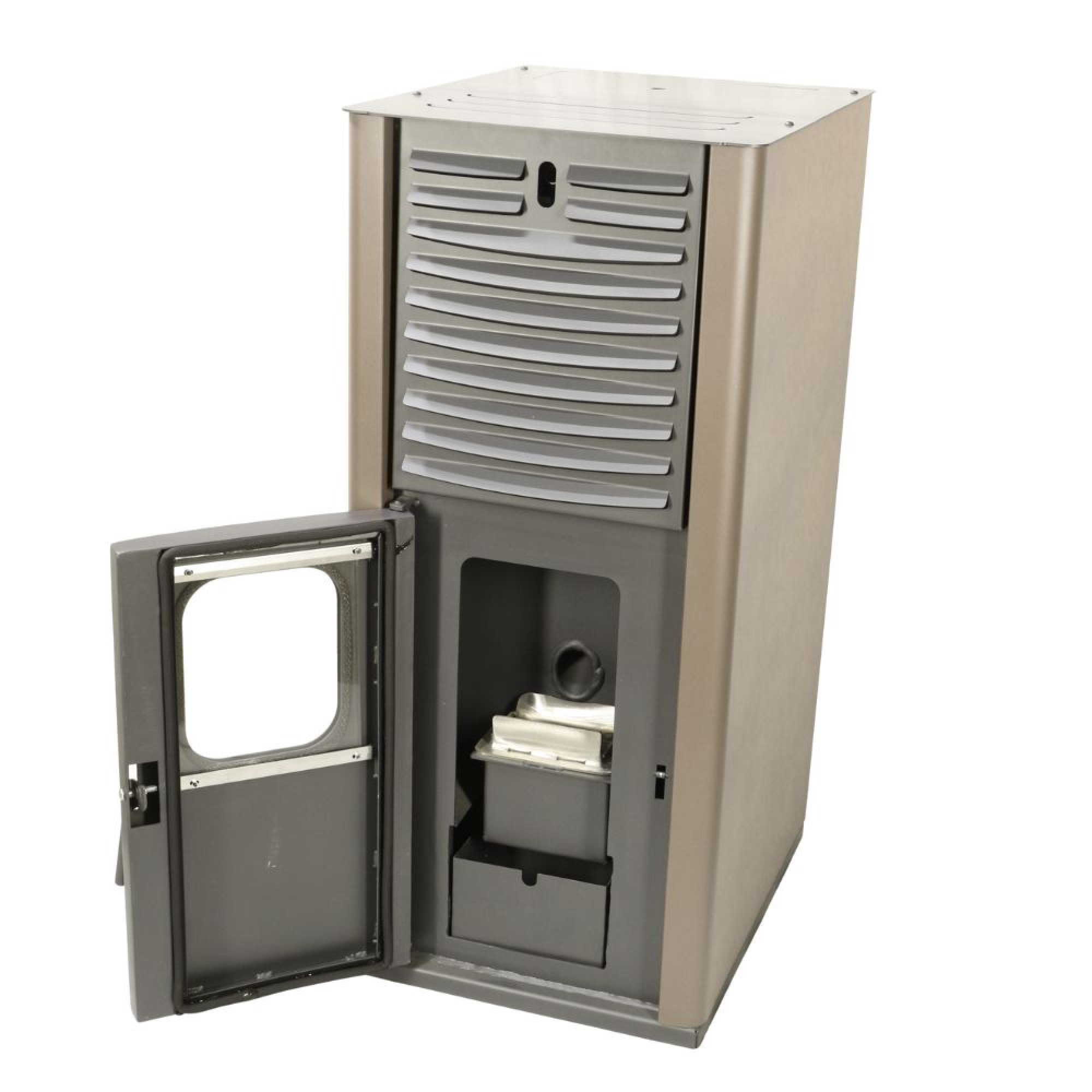 Пелетна камина с водна риза Mytherm IOLI TS 18 бежова, 18kW ...