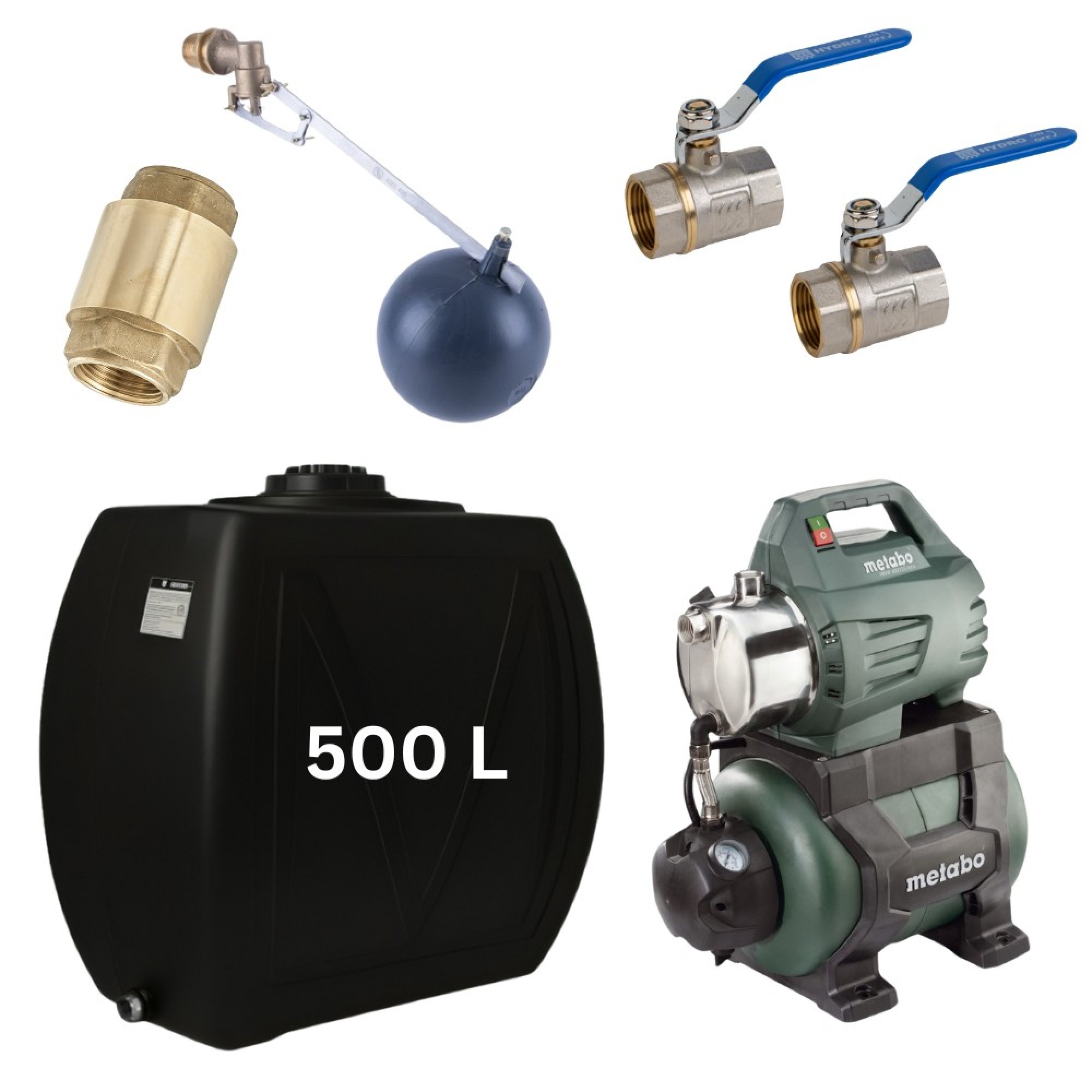 Сет „Питейна вода 500L“ с резервоар за вода Narrow Mavil (черен) и ...