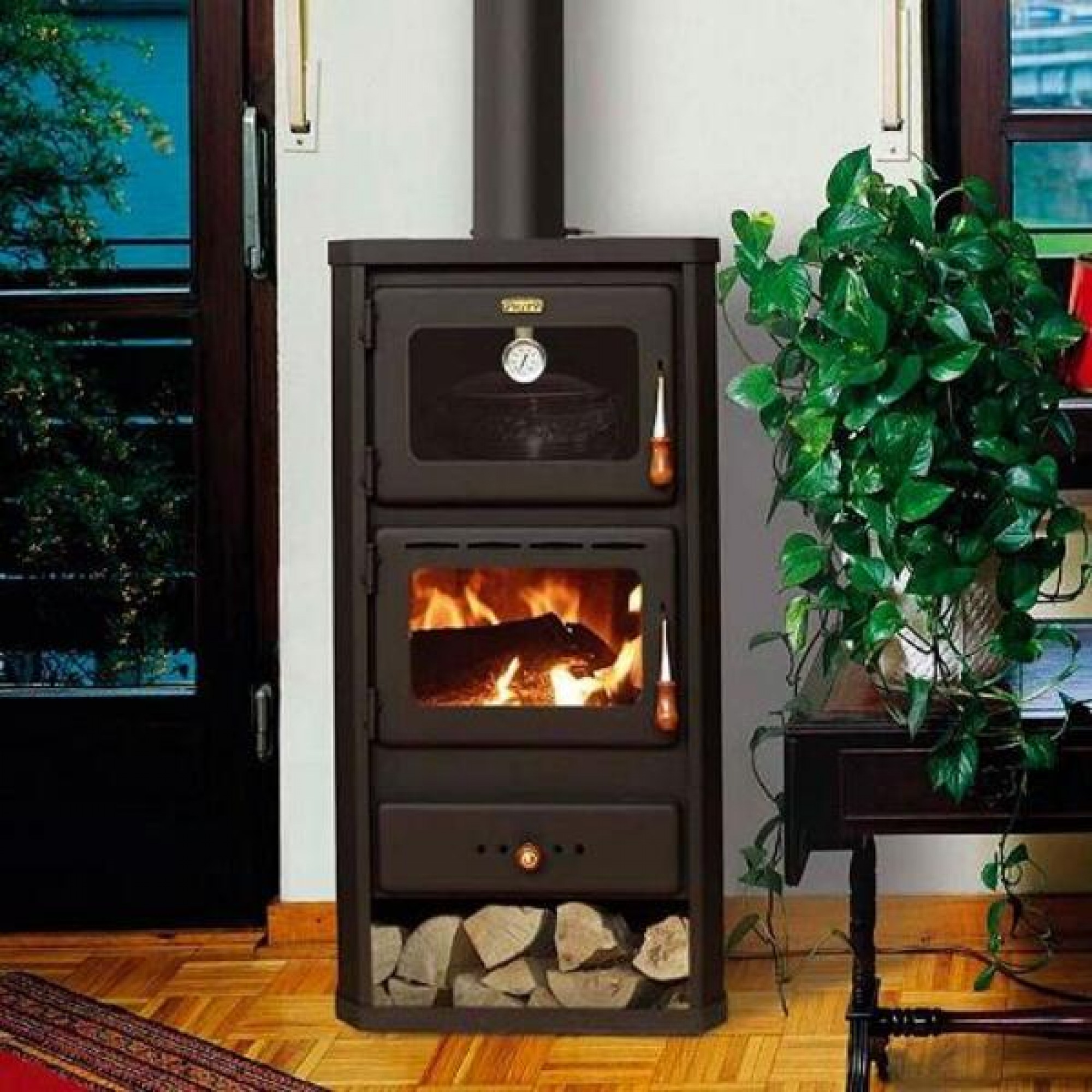 Камина на дърва с фурна Прити FM 12.1kW - Balkanenergy.bg