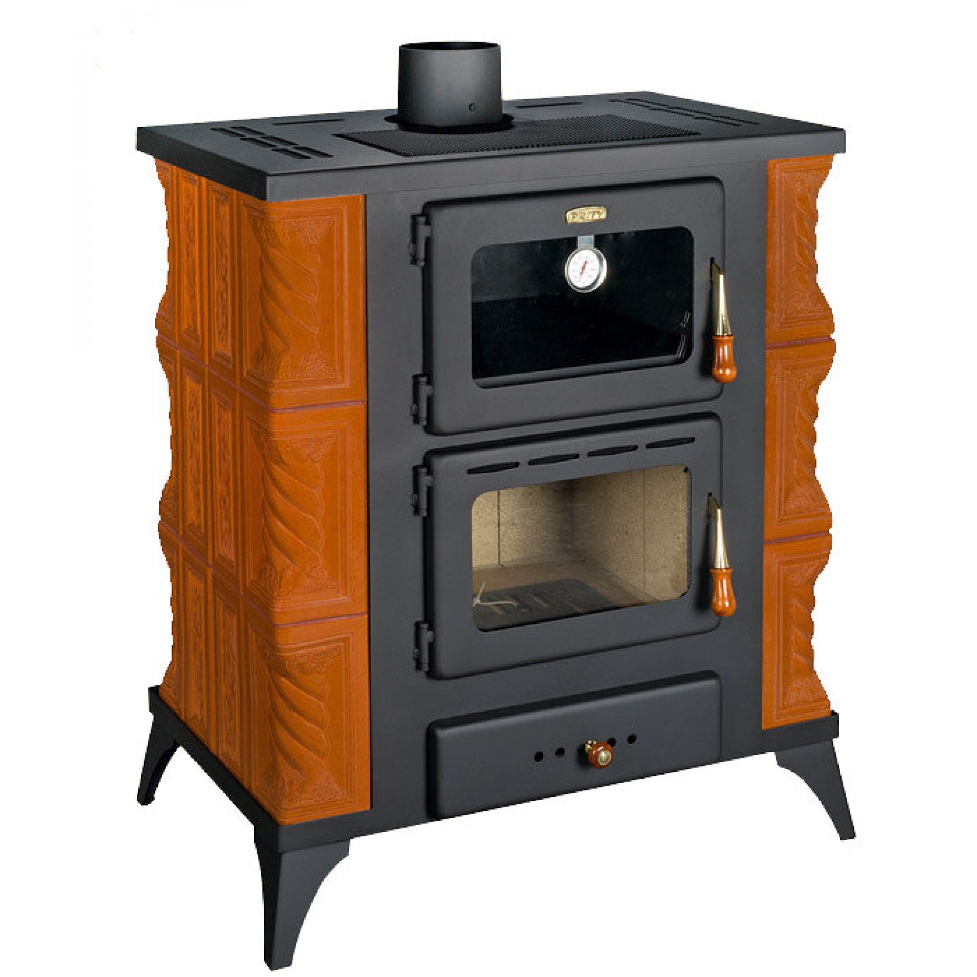 Камина на дърва с фурна Прити FMS RK, 12kW - Balkanenergy.bg